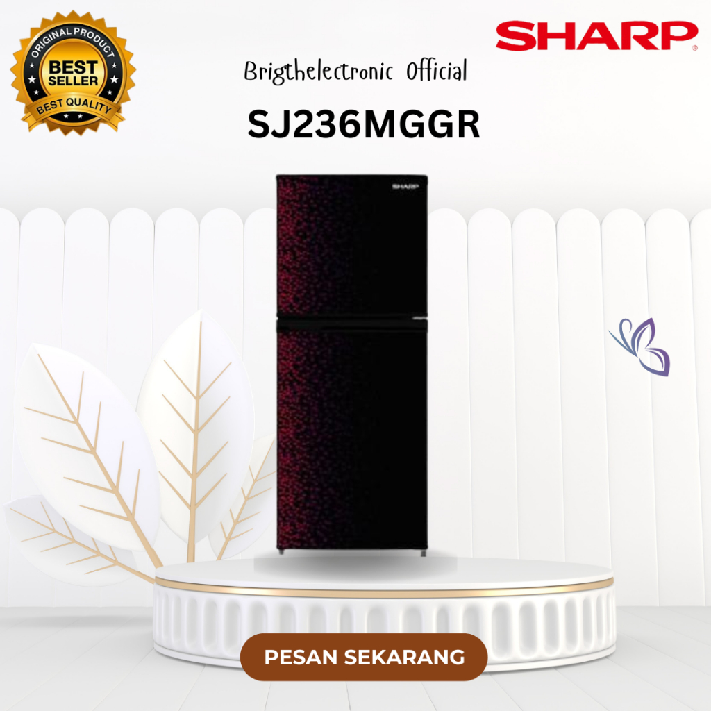 Jual SHARP KULKAS 2 PINTU SJ236MGGR 205 L ORI/SJ-236MGGR/SJ 236MGGR/SJ ...