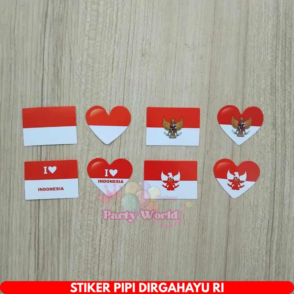 Jual Stiker Pipi Bendera Merah Putih HUT RI isi 30 pcs | Shopee Indonesia