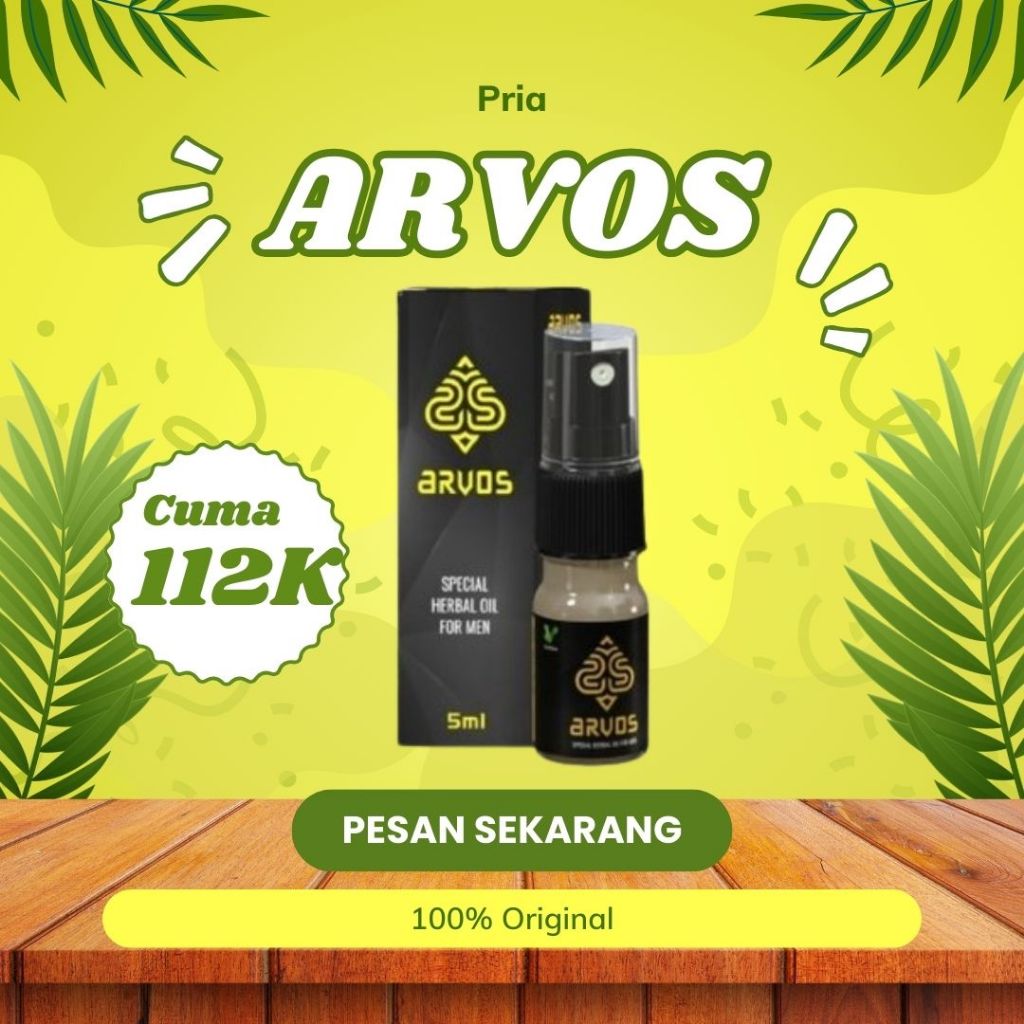 Jual ARVOS Obat Spray kuat semprot pria oles asli herbal original ...