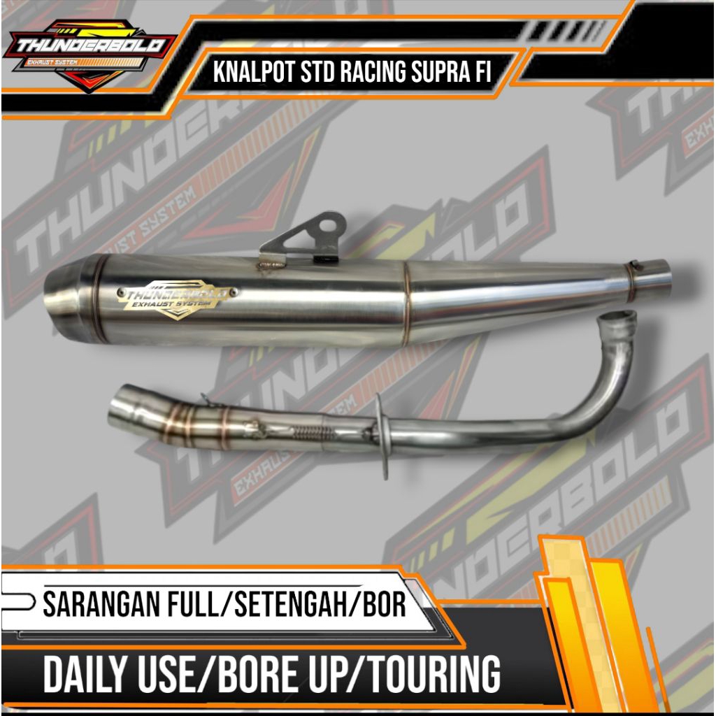 Jual KNALPOT STANDAR RACING SUPRA 125 FI SUPRA HELM IN PNP ABSOLUTE ...