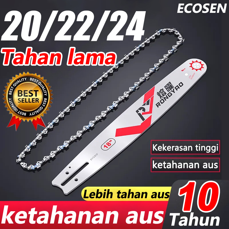 Jual 【Tahan lama selama 10tahun】 Chainsaw blade Rantai 20/22/24 Inch Chainsaw Chain Rantai ...