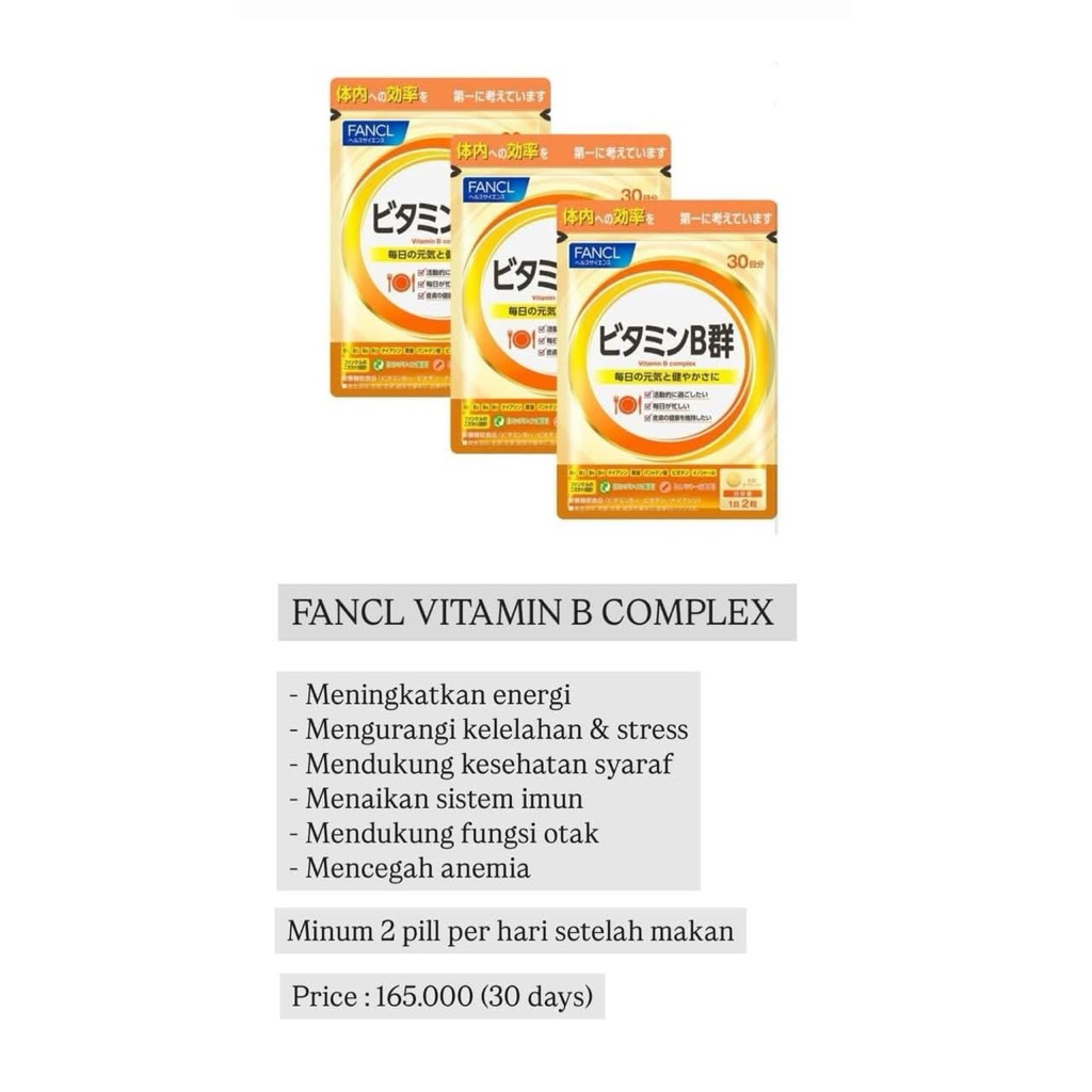 Jual Fancl Vitamin B Complex | Shopee Indonesia