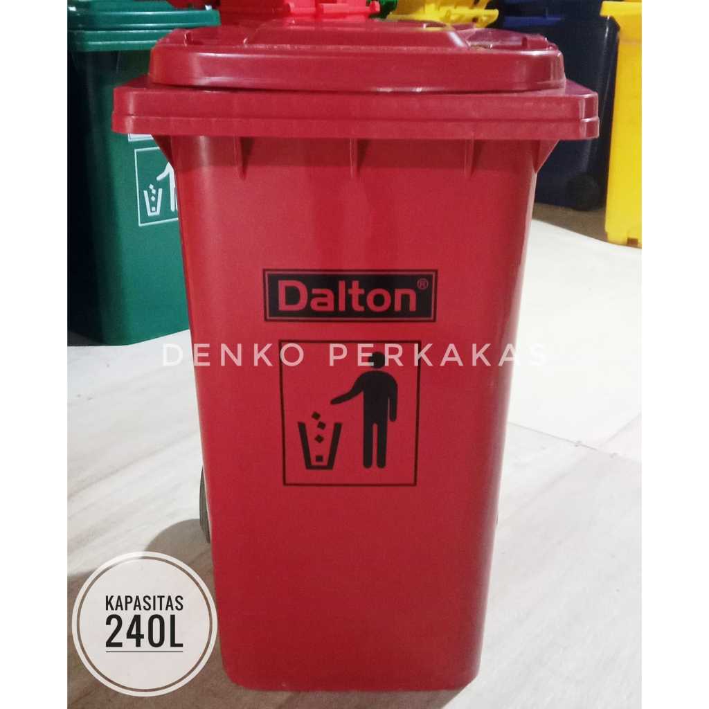 Jual Tempat Sampah Besar Beroda 240 Liter - Dalton | Shopee Indonesia