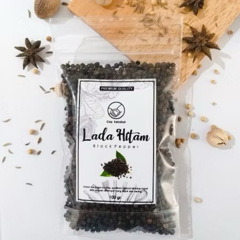 Jual Lada Hitam Utuh /Black Pepper 100 gr rempah-rempah | Shopee Indonesia