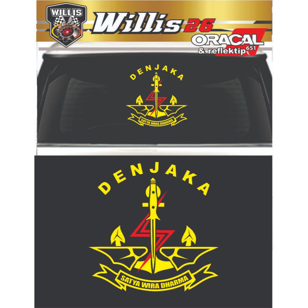 Jual STICKER CUTTING DENJAKA TNI AL || Bahan Menyala | Shopee Indonesia