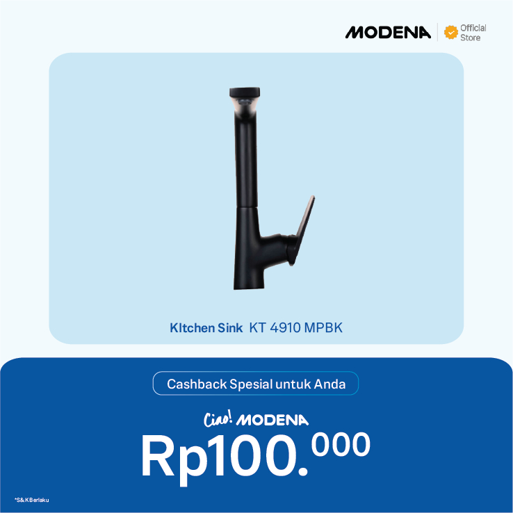 Jual MODENA Kitchen Tap - KT 4910 MPBK | Shopee Indonesia