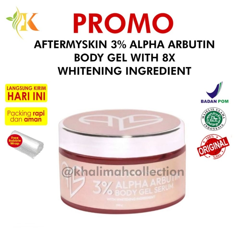 Jual AFTERMYSKIN | PROMO AFTERMYSKIN HB MERAH DOSTING 3% ALPHA ARBUTIN ...