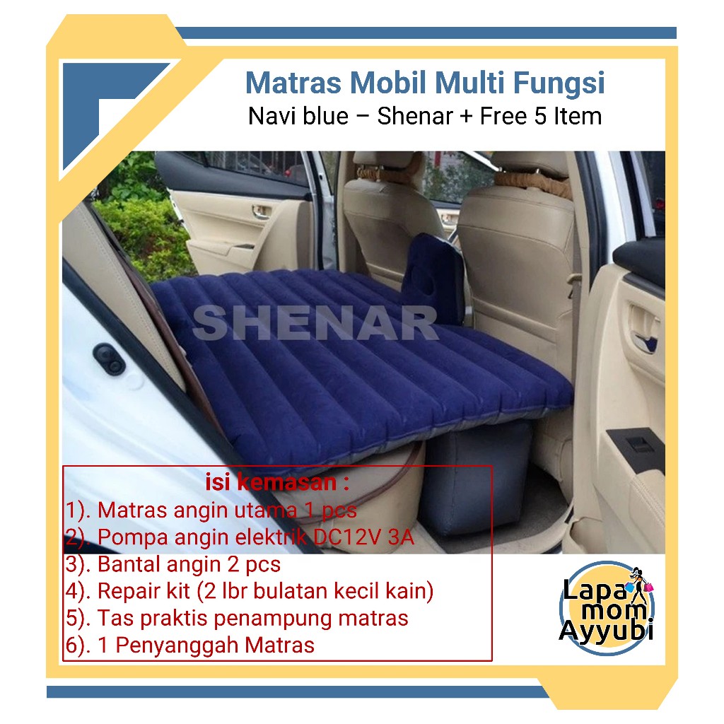 Jual Kasur Mobil - Matras Mobil Shenar Navy Blue gratis 5 item lainnya ...