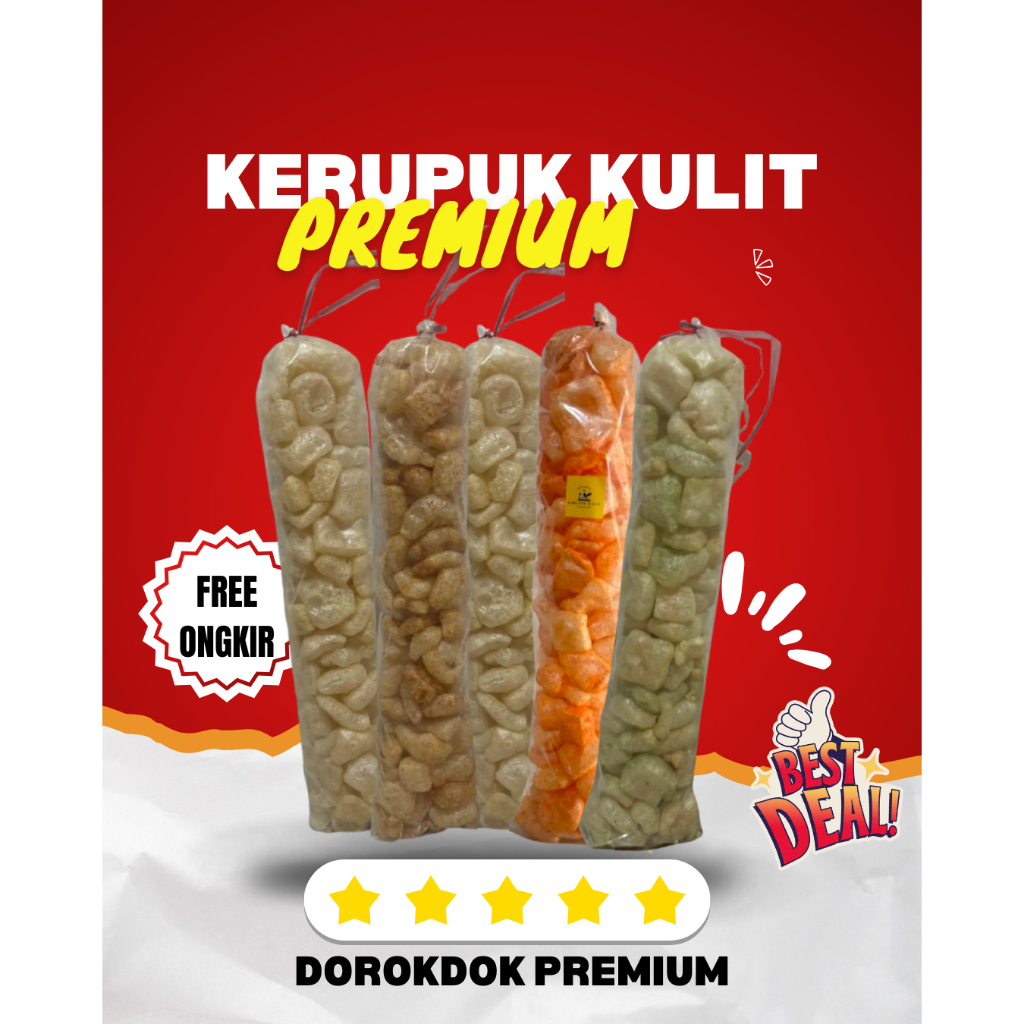 Jual KERUPUK KULIT SAPI RAMBAK DOROKDOK SAPI ASLI ANEKA RASA SUPER ...