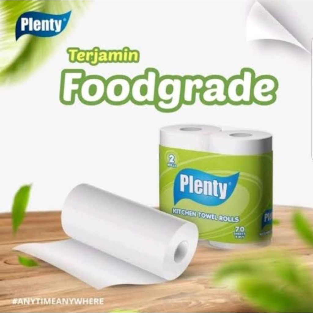 Jual Plenty Kitchen Towel Roll 2x70 roll tisu dapur tisu kompor Roll ...