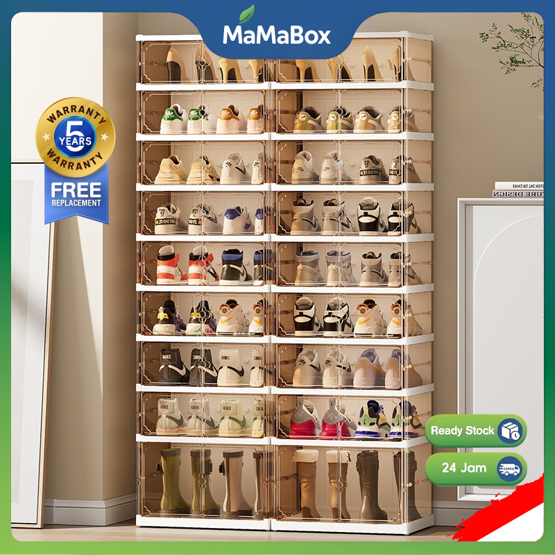 Jual MaMaBox Box Sepatu/Shoe Storage Boxes/Rak Sepatu Tertutup Anti ...