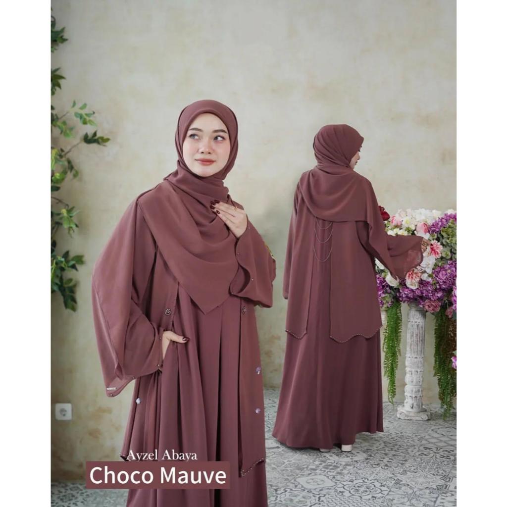Jual Abaya Dubai Wanita Remaja Muslim Ayzel set abaya 2in1 Series Model ...