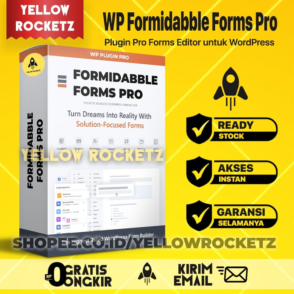 Jual WP FORMIDABBLE FORMS PRO WP Plugin - Plugin Formidable Form untuk Wordpress Plugin Lifetime ...