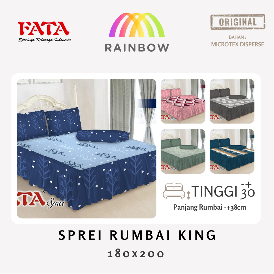 Jual Fata - Sprei RUMBAI King (180x200) OFFICIAL Terlaris pilihan ...