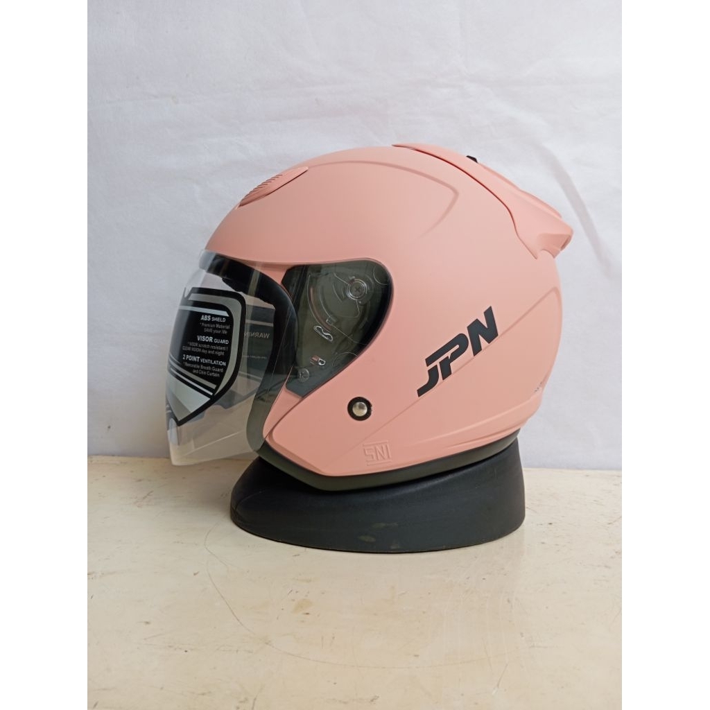 Jual HELM JPN GALAXY PINK CORAL DOP MATTE ORIGINAL SNI | Shopee Indonesia