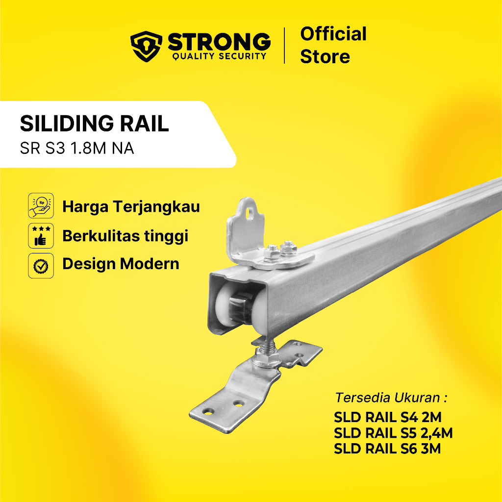 Jual STRONG Rel Pintu Geser Rel Pintu Sliding Rail STRONG Galvanis 1 Set Komplit | Shopee Indonesia