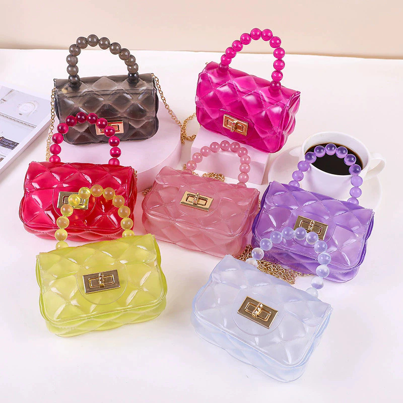 Jual Tas selempang mini Jelly anak motif transparan lucu Tas wanita ...