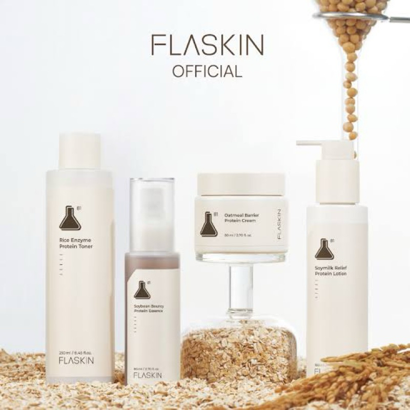 Jual FLASKIN White Rice Enzyme Peel Protein Toner 250ml | FLASKIN ...