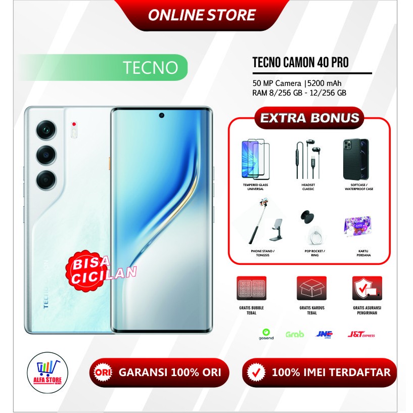 Jual Tecno Camon 40 Pro NFC 5G Ram 12/256gb camon40pro 8/256gb camon 40 ...