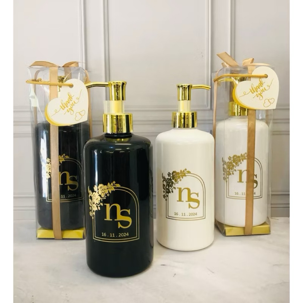 Jual Souvenir Botol Sabun Cair Pomp 500ml Free Cetak Custom Nama Logo ...