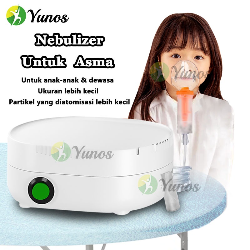 Jual Yunos Compressor Alat Nebulizer Anak Inhaler Asma Alat Uap Bayi ...