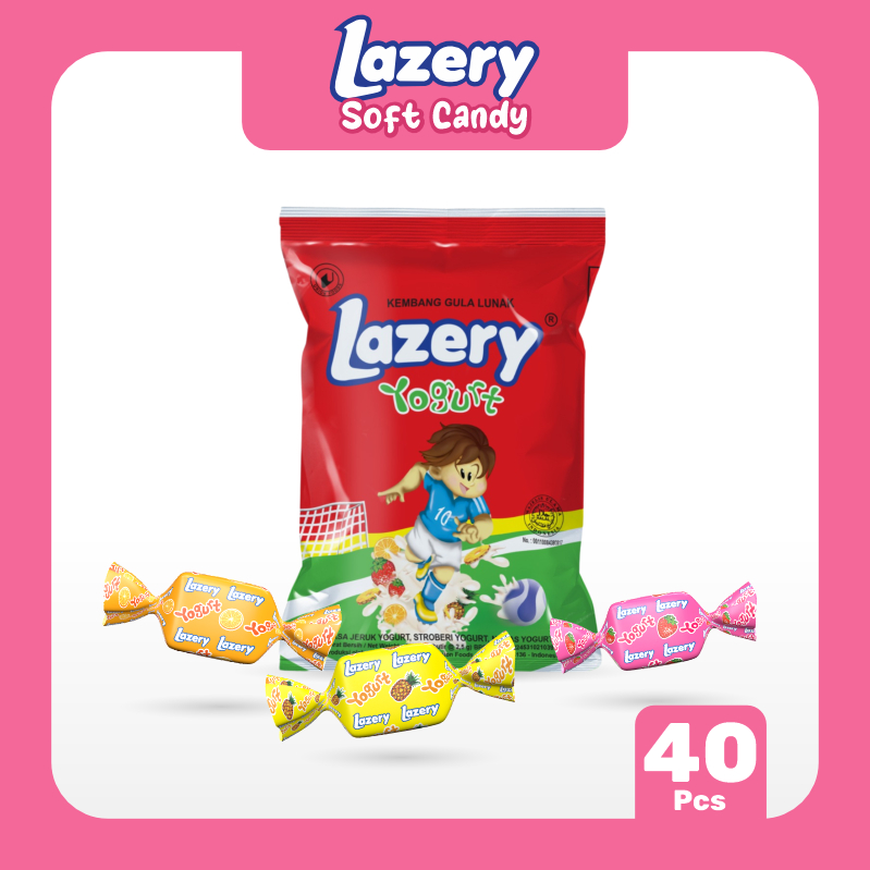 Jual Union - Permen Lazery Yogurt 100 gram - Lazery Yogurt Strawberry ...