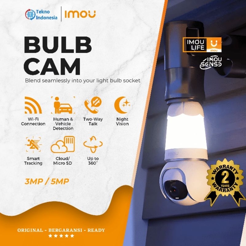 Jual Lampu Camera CCTV Smart Home Imou Bulb Cam 3MP Bulb 2C Imou Two ...