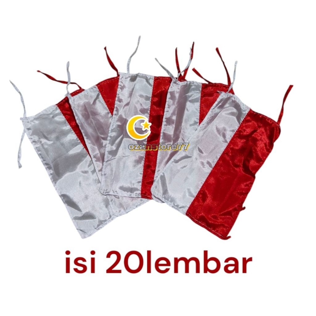 Jual ( isi 20pcs ) Bendera motor / bendera sepeda / bendera kain kecil ...