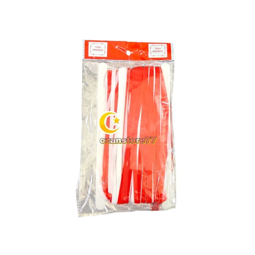 Jual Tiray foil merah putih / rumbay merah putih dekorasi 17 agustus ...
