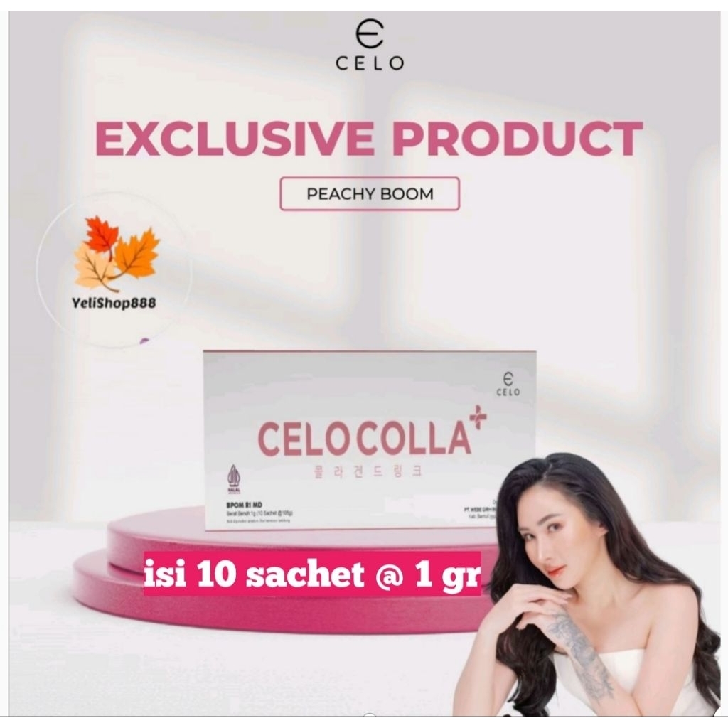 Jual Celo Colla Peachy Boom Powder Drink Celo Beauty 1 Box isi 10 ...