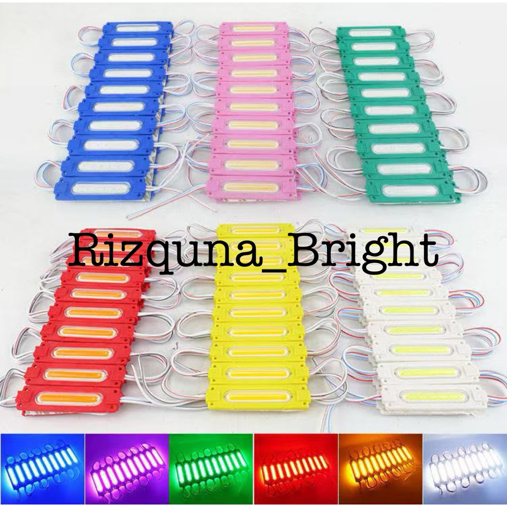 Jual Lampu Led COB modul plasma kaca 6 mata titik variasi kolong motor mobil truk 12Volt 12V 24V ...