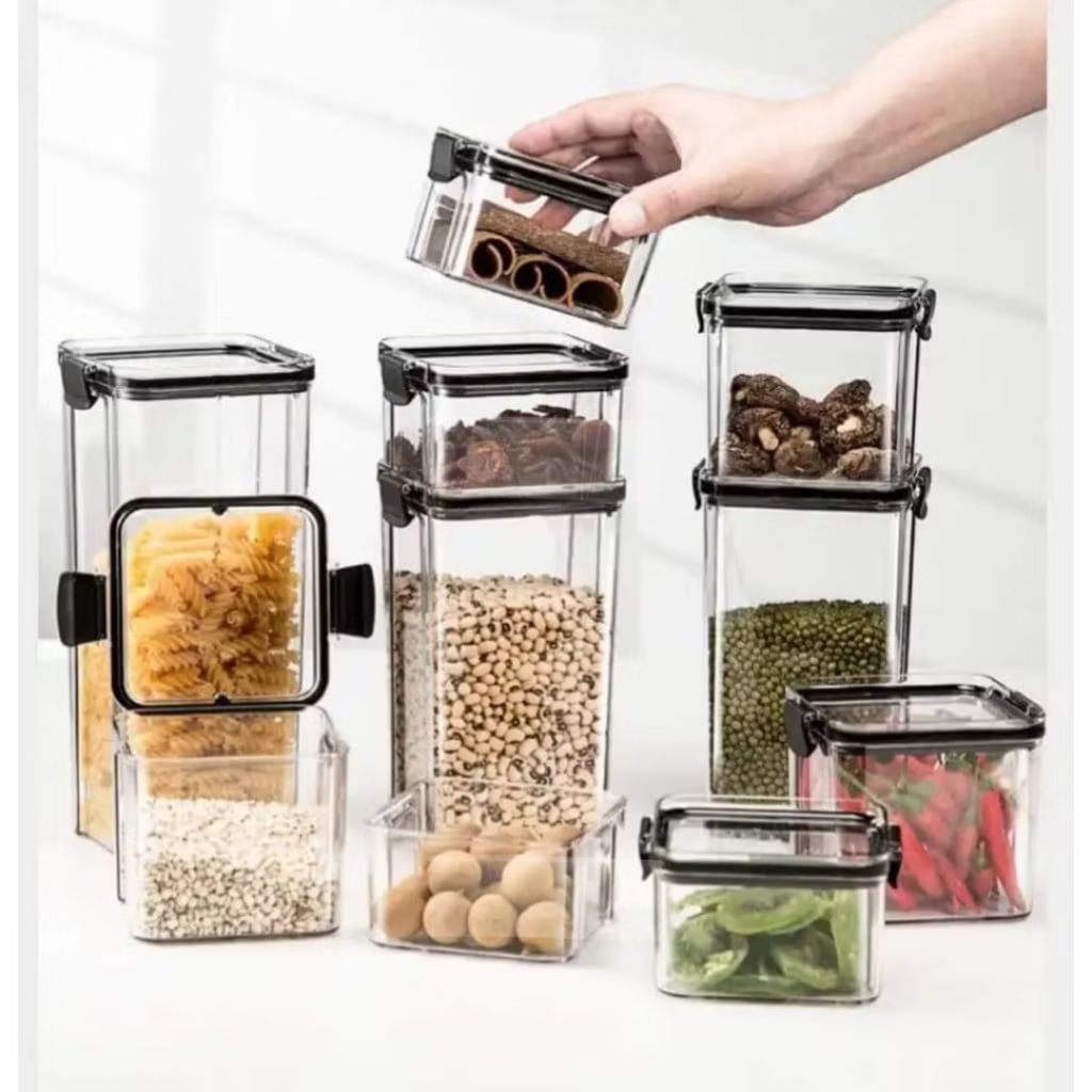 Jual Toples Plastik Besar Kedap Udara Putih Aesthetic Wadah Snack Jumbo ...