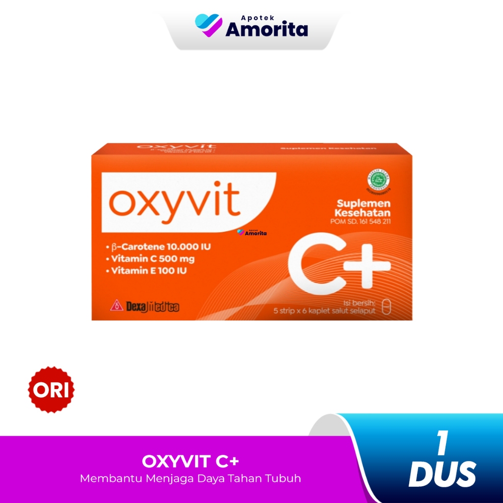 Jual Oxyvit Multivitamin C+ 30 Kaplet - Menjaga Daya Tahan Tubuh ...