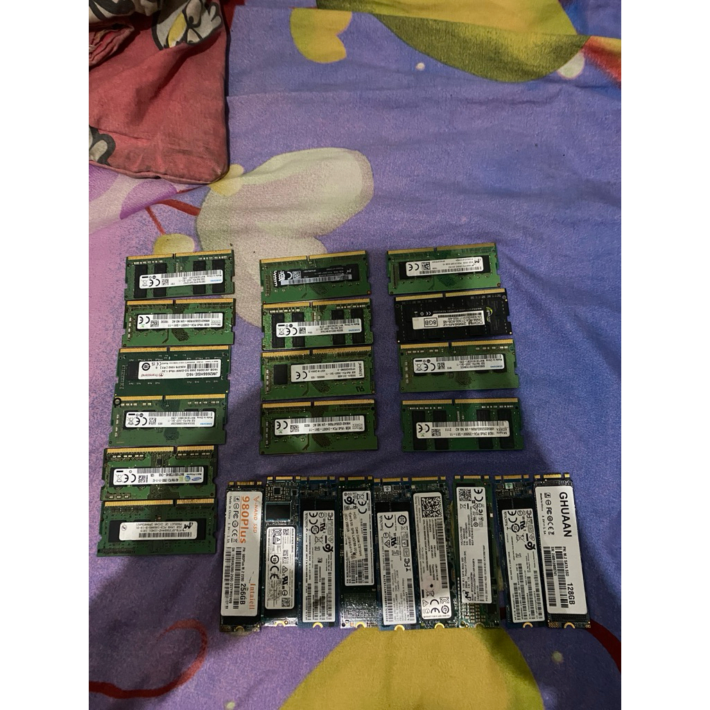 Jual RAM Laptop DDR4 8GB & SSD NGFF/NVME 256GB/128GB | Shopee Indonesia