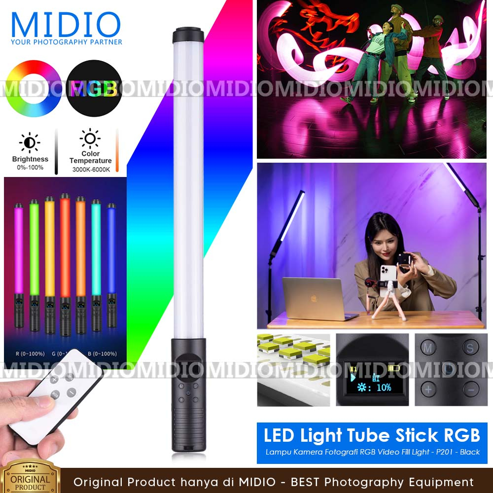 Jual Light LED Tube Stick Fill Light RGB Lampu LED Kamera Fotografi ...