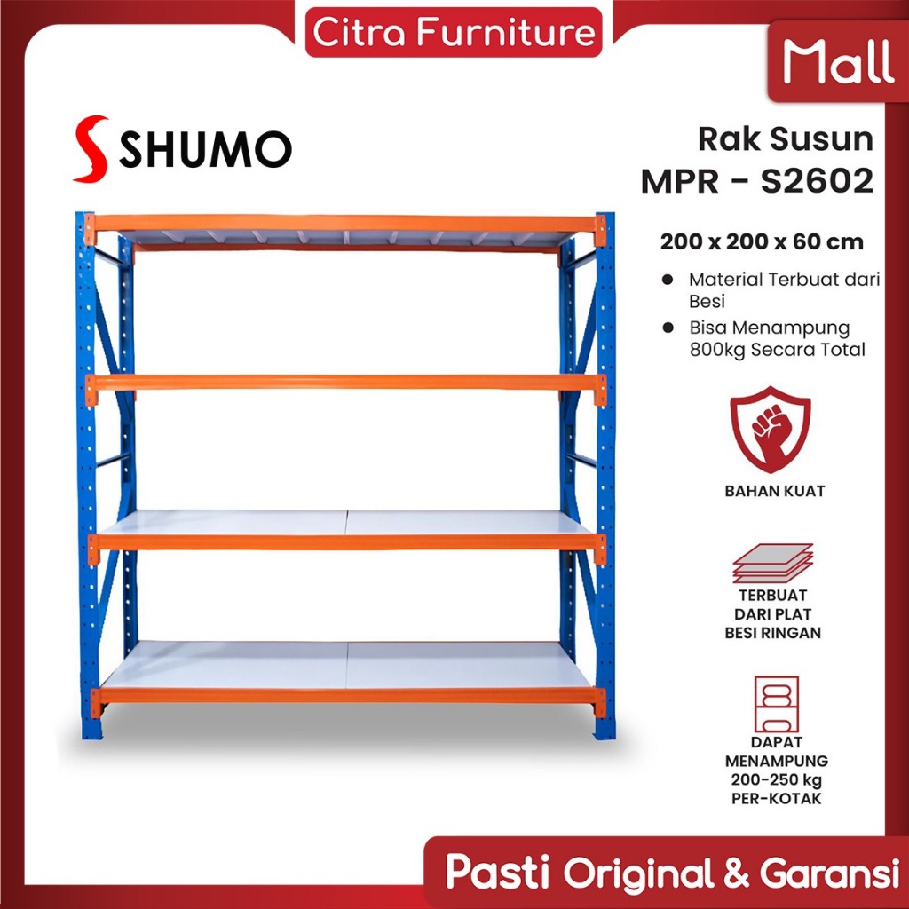 Jual CITRA FURNITURE SHUMO Rack Pallet Heavy Duty | Rak Besi Gudang ...