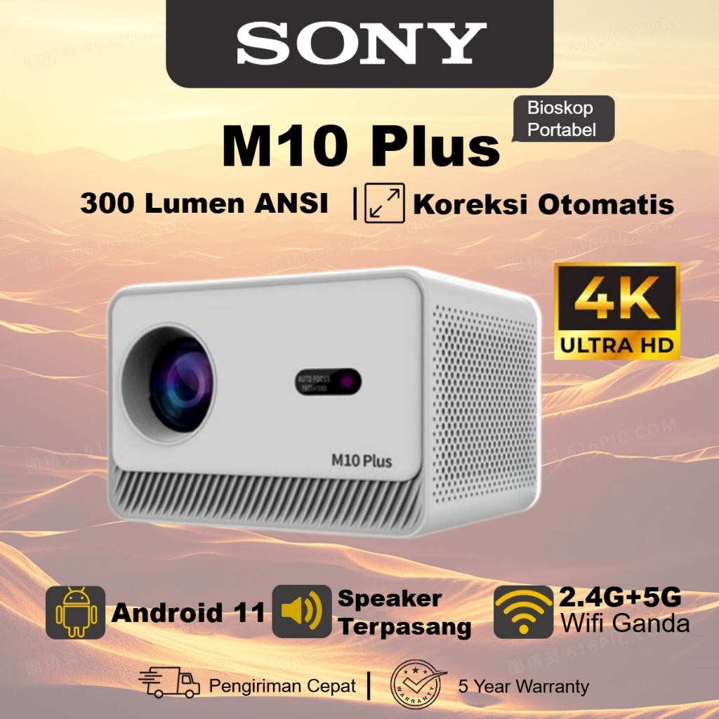 Jual Proyektor M10 Plus Android 11.0 Mendukung UHD 4K Home Theater ...