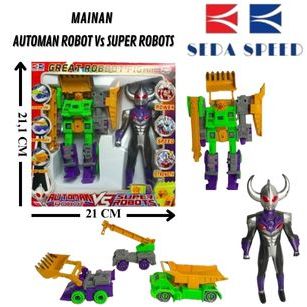 Jual SEDATOYS MAINAN ROBOT ULTRAMAN DAN TRANSFORMER SUPER ROBOT VS ...