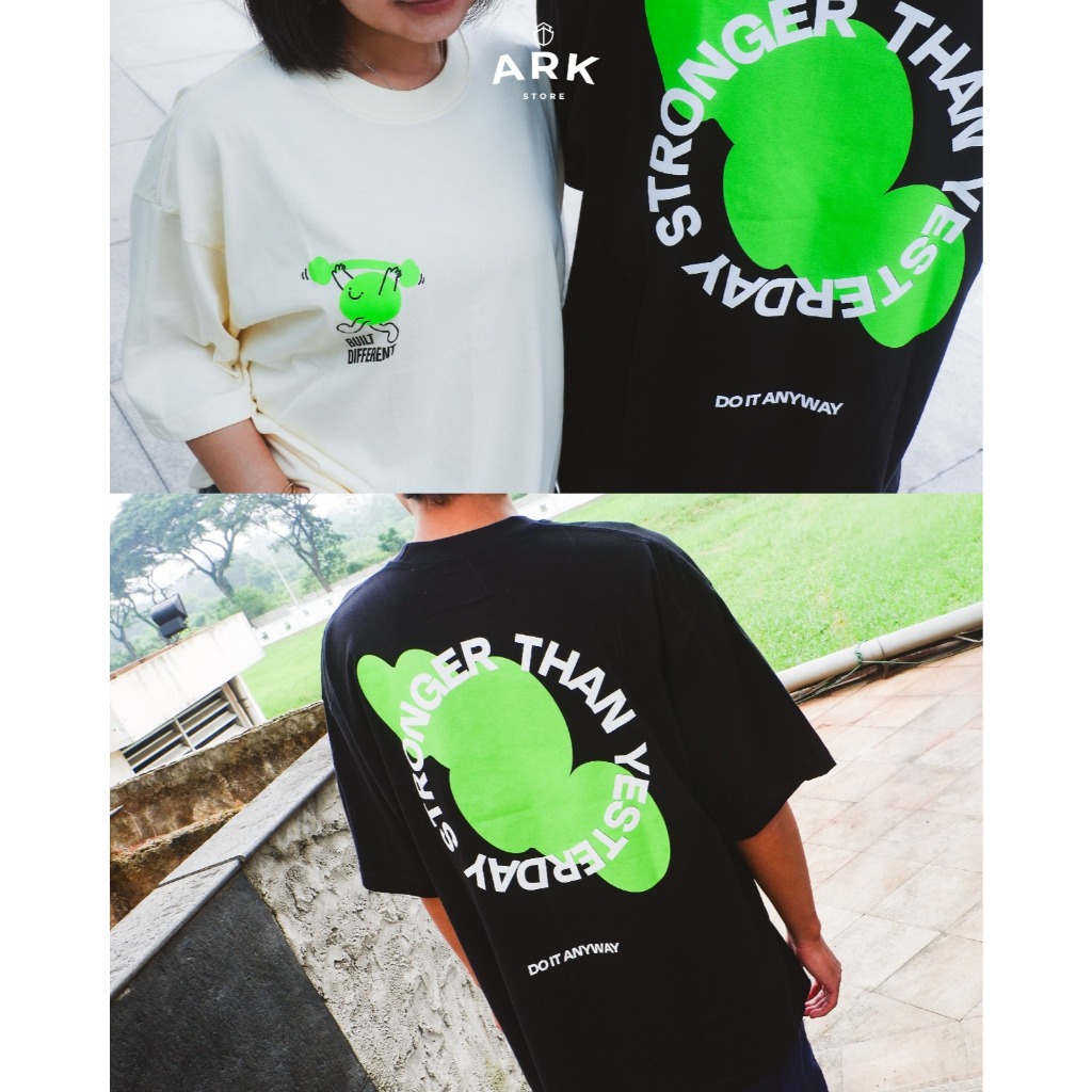 Jual ARK - Built Different Oversized T-shirt | T-shirt Collection | Shopee Indonesia