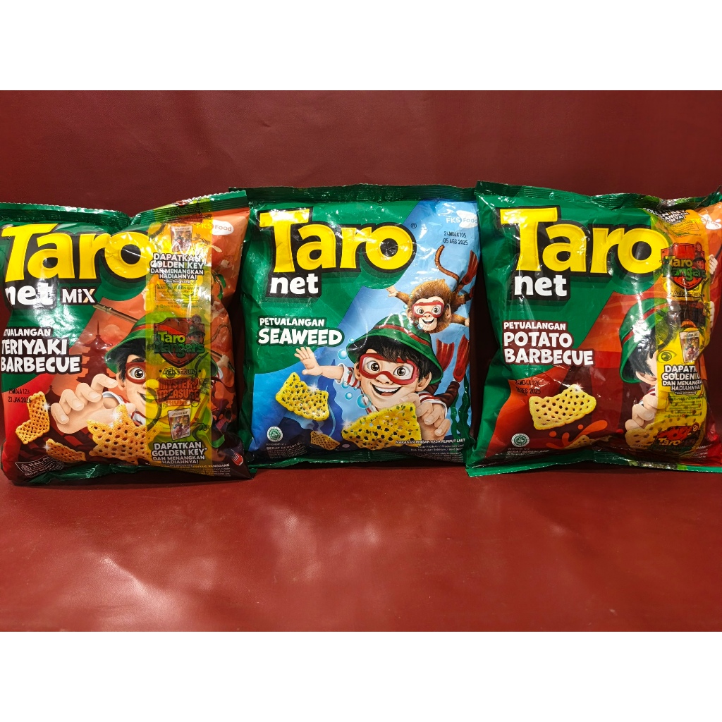 Jual Taro Net Petualangan Makanan Ringan 62g - Seaweed | Potato Bbq ...