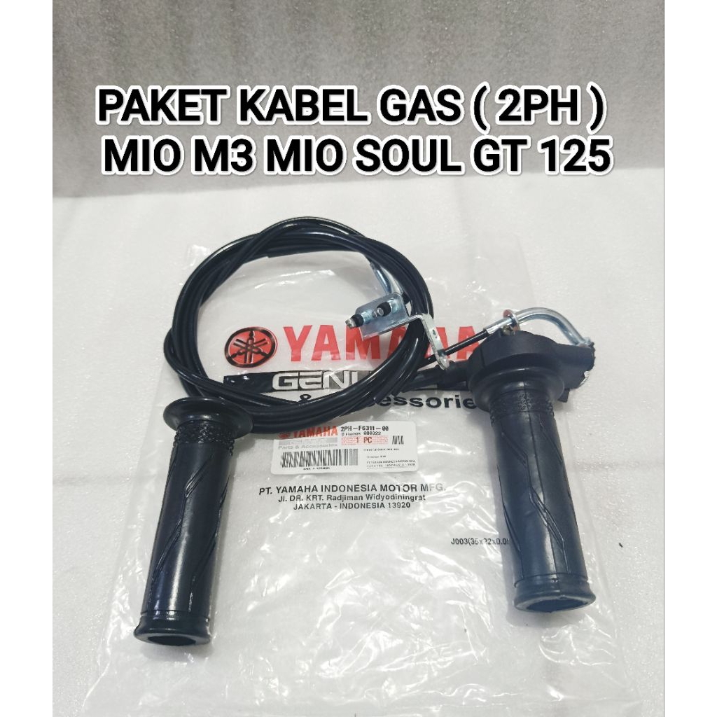 Jual PAKET KABEL GAS ( 2PH ) YAMAHA MIO M3 125 MIO SOUL GT 125 MIO Z ...