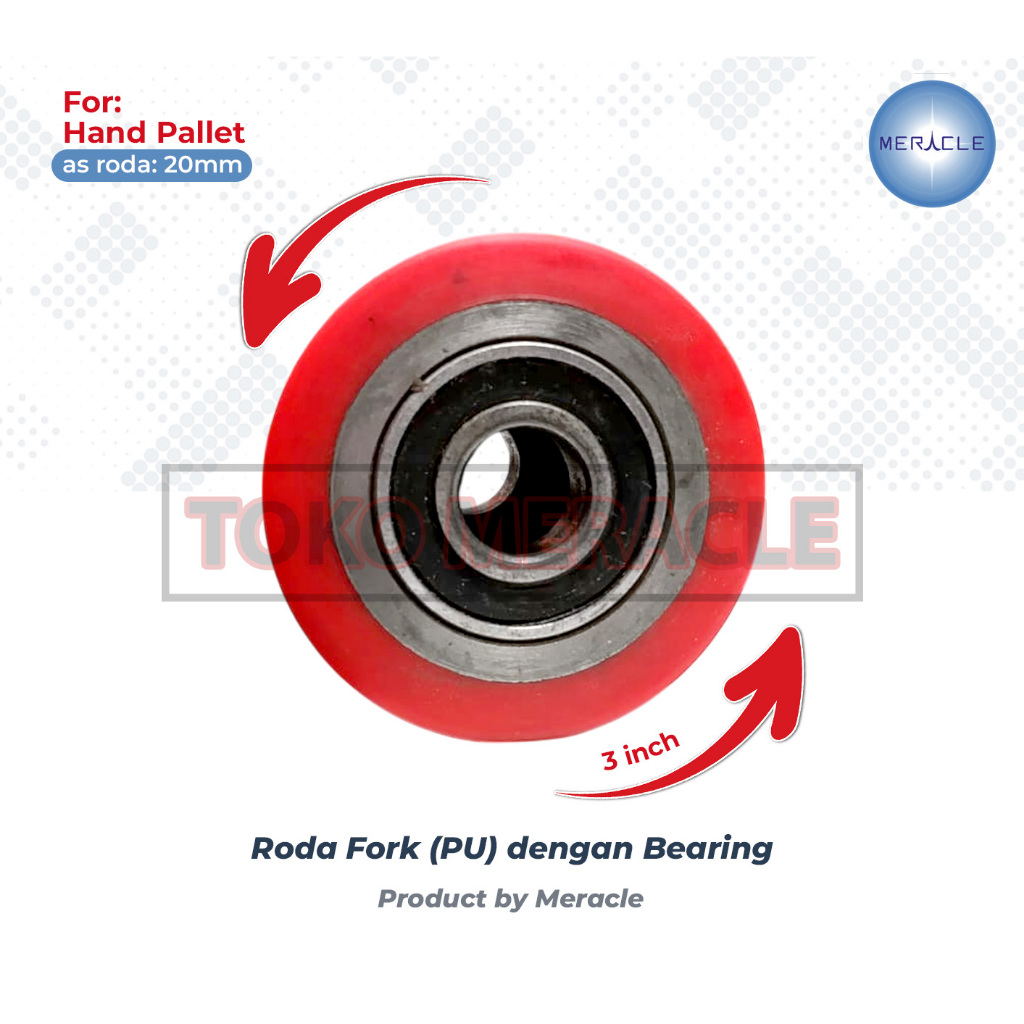Jual Roda Belakang Hand Pallet - Fork Wheel PU 3inch 3" Merah | Shopee ...