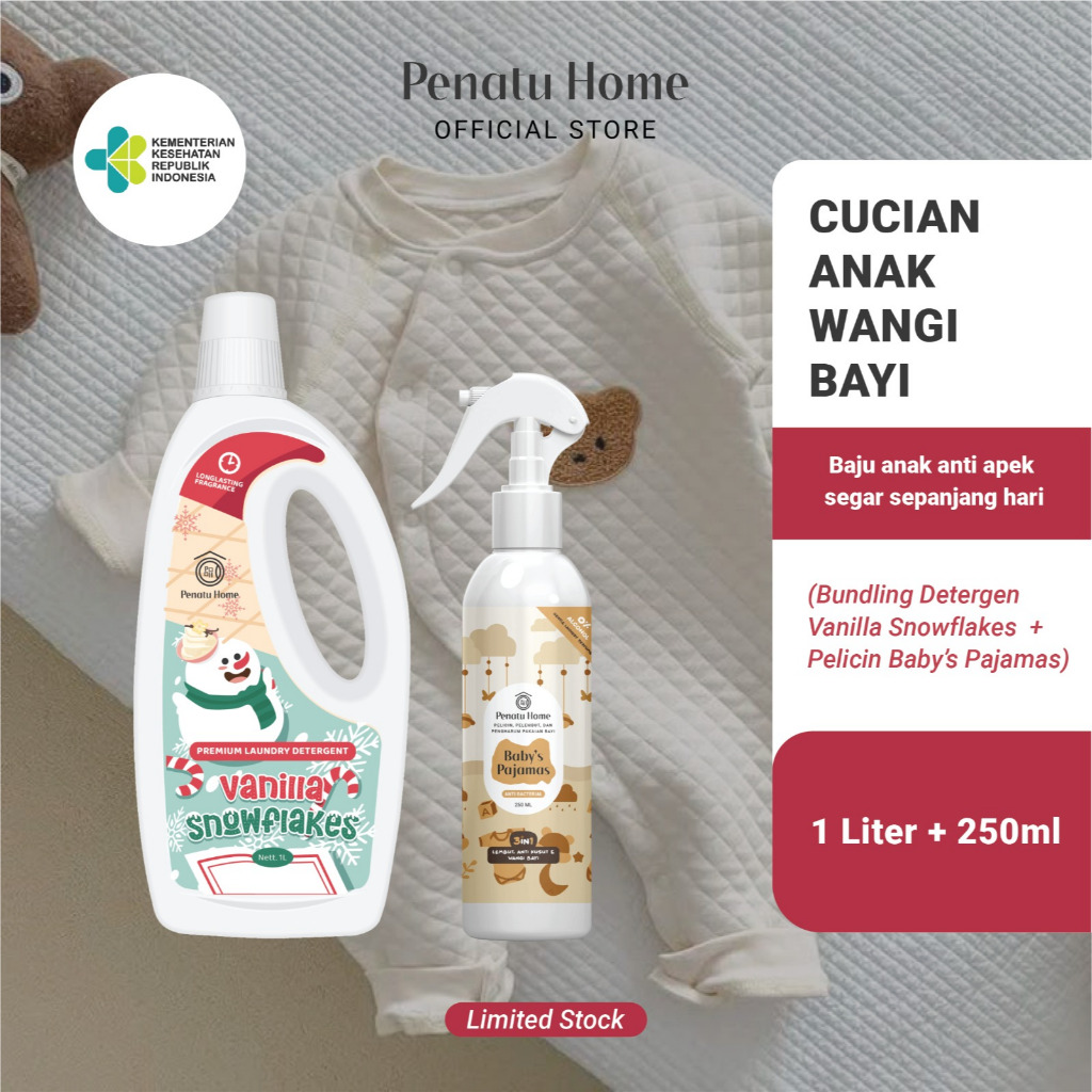 Jual [Penatu Home] Bundling Cucian Anak Wangi Bayi - Detergen Vanilla ...