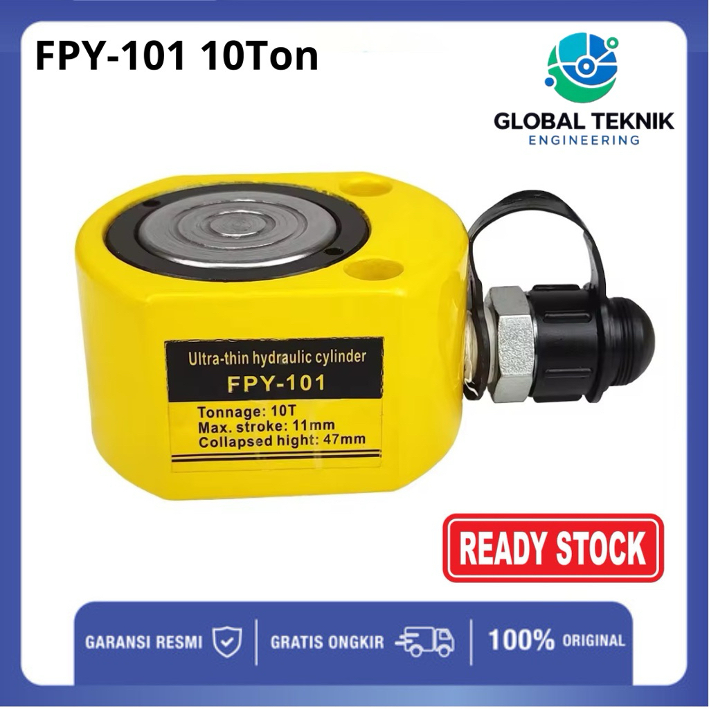 Jual 10 Ton Low Hydraulic Cylinder Jack Silinder Hidrolik Pendek | Shopee Indonesia