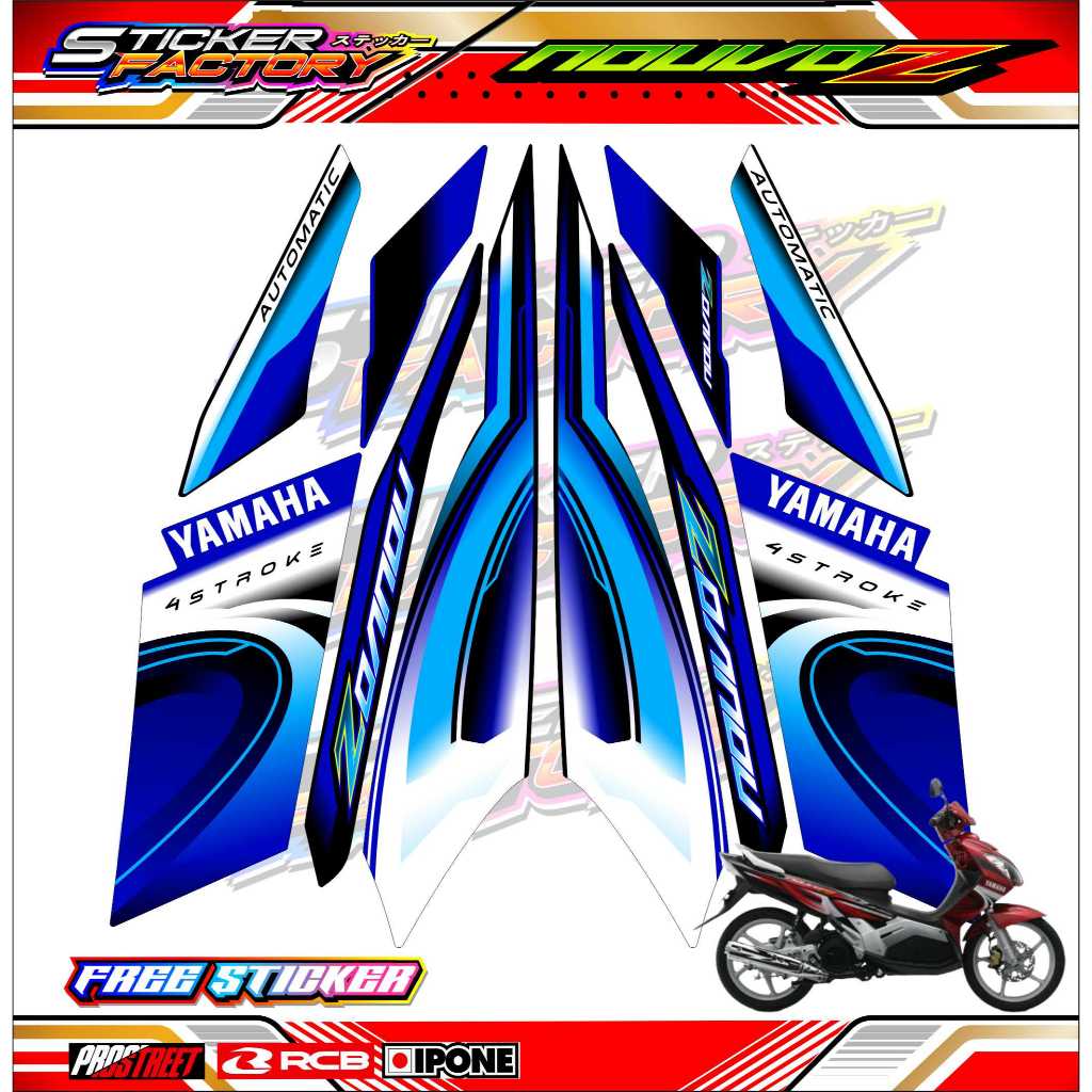 Jual STRIPING VARIASI YAMAHA NOUVO Z / STICKER LIST MOTOR YAMAHA NOUVO ...