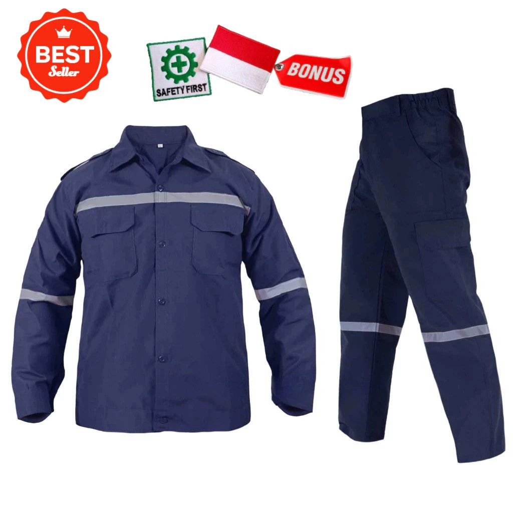 Jual Setelan Wearpack Safety Setelan Katelpak Baju dan celana Seragam ...