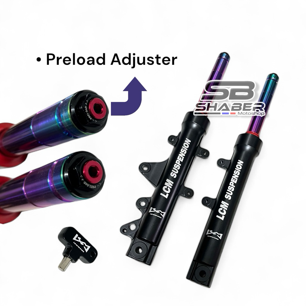 Jual Shock Depan LCM Chusion 27MM Aerox 155 Old Aerox Connected ...