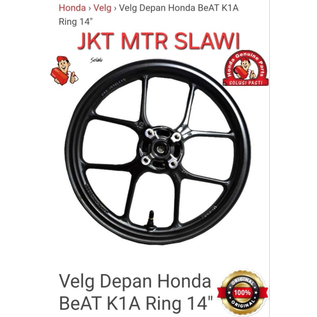Jual 42601-K1A-N11 velg depan k1A beat new esp led 2020-2024 koj genio ...