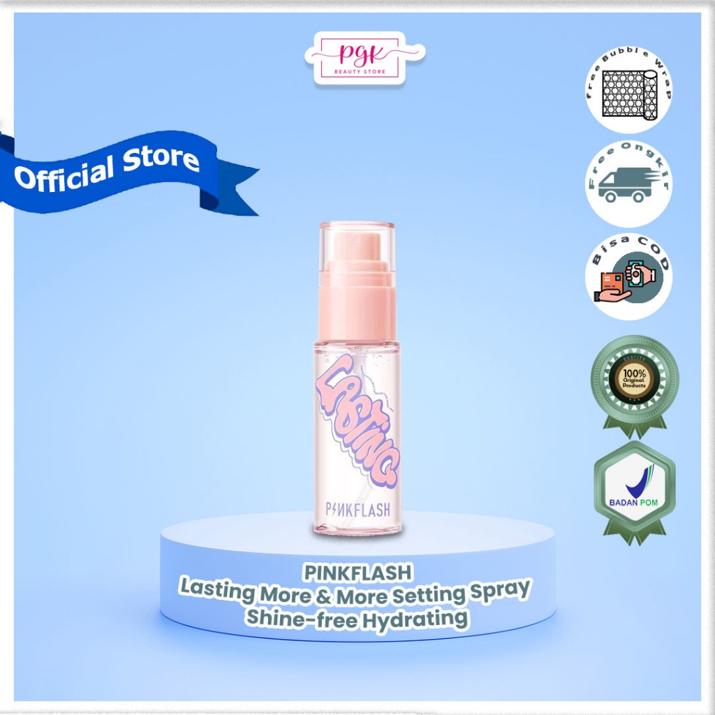 Jual PINKFLASH Lasting More & More Setting Spray Shine-free Hydrating | Shopee Indonesia