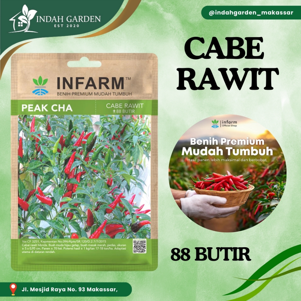 Jual Bibit Cabe Rawit Merah Peak Cha Benih Bibit Cabe Rawit Benih Cabe ...